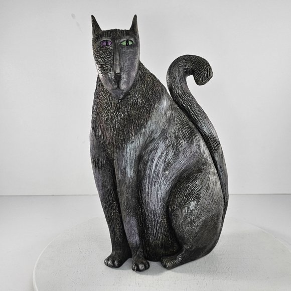 Marsha McCarthy | Accents | Marsha Mccarthy Cat Figurine Sitting Gray ...